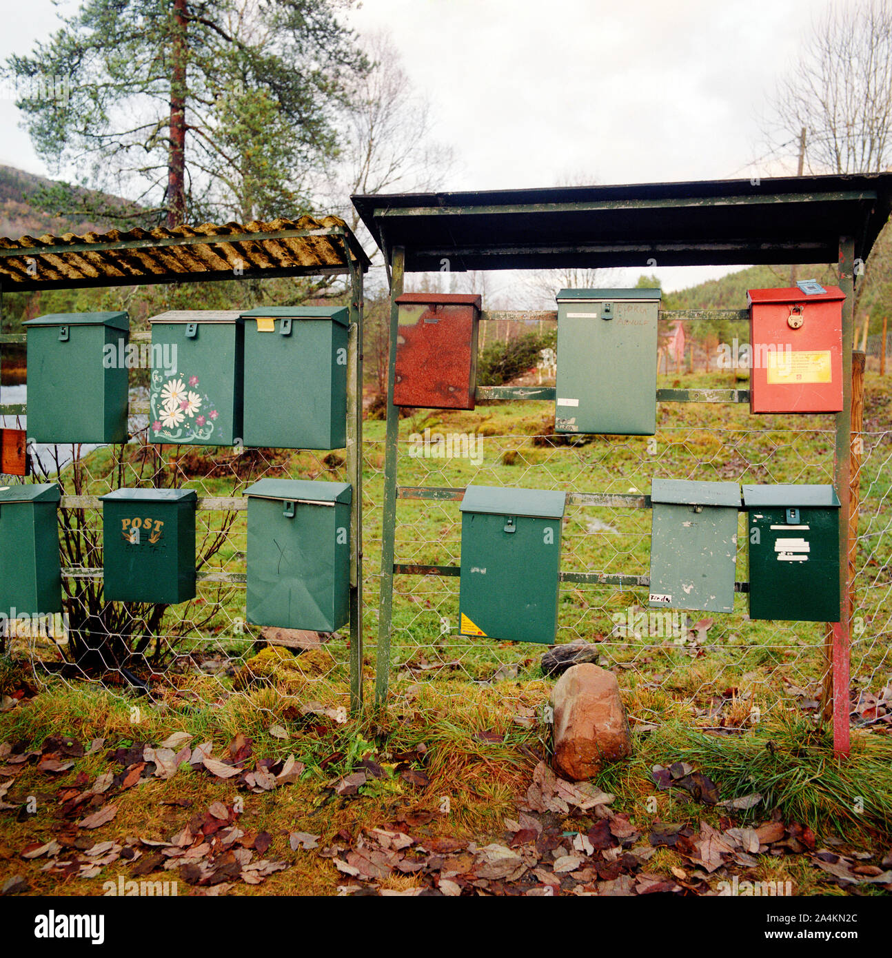 Norwegian mailboxes hi-res stock photography and images - Alamy