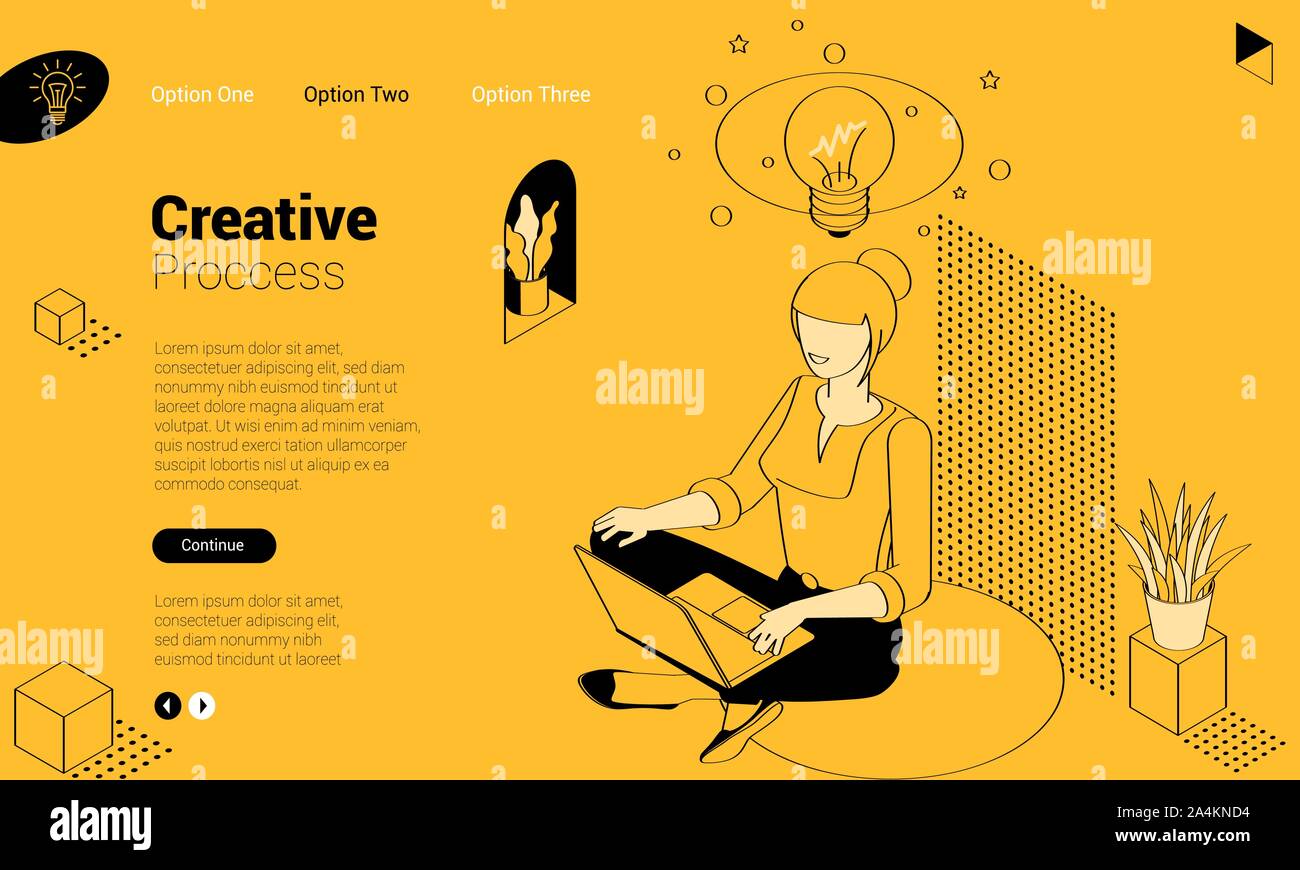 Creating ideas illustration hi-res stock photography and images - Alamy