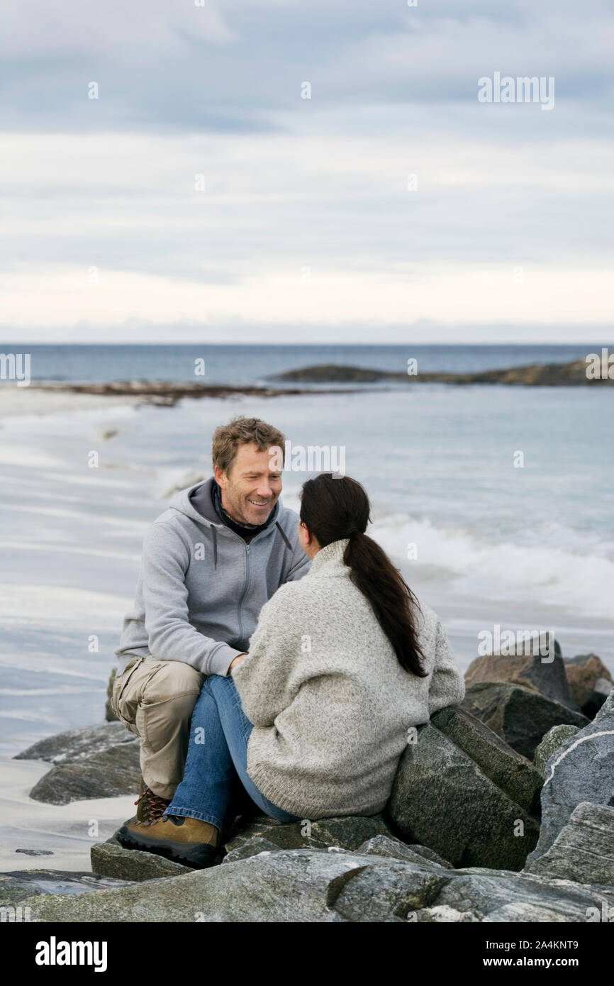 Couple at Giske Stock Photo - Alamy