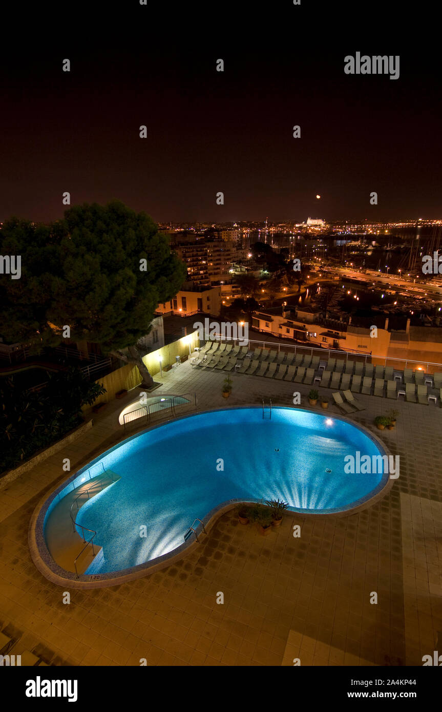 Swimming pool, Palma De Mallorca, Spain Stock Photo - Alamy