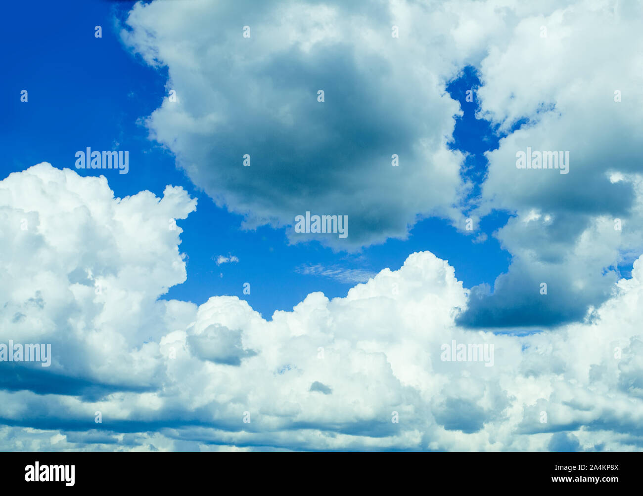 Blue sky clouds background. Beautiful landscape with clouds on sky ...