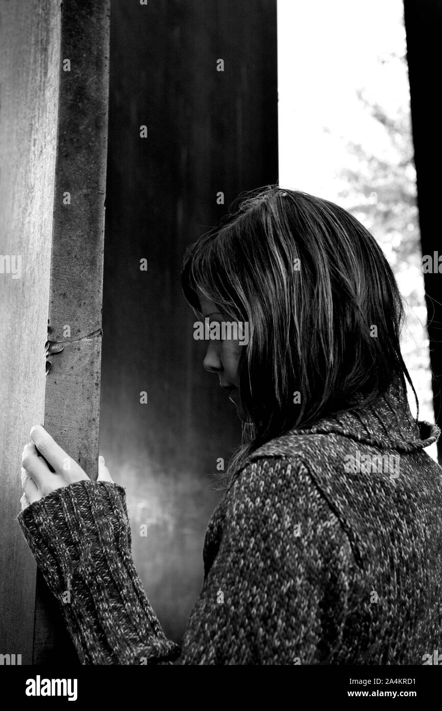 Hiding - isolation Stock Photo - Alamy