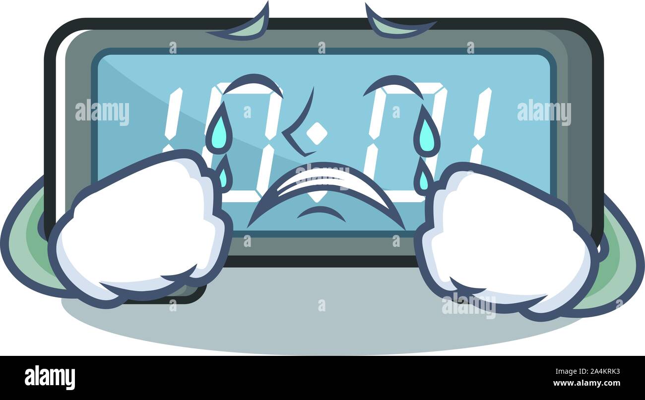 Crying cartoon clock hi-res stock photography and images - Alamy