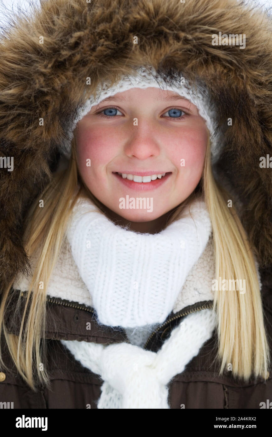 Smiling girl - portrait Stock Photo - Alamy