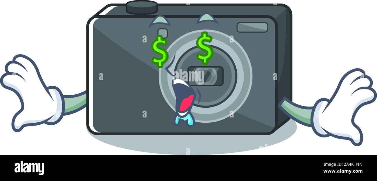 Money eye digital camera on a cartoon table Stock Vector Image & Art ...