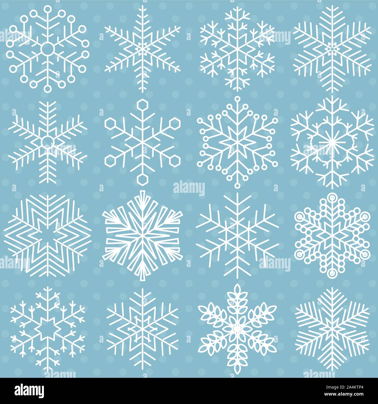 Snowflake vector set Stock Vector Image & Art - Alamy
