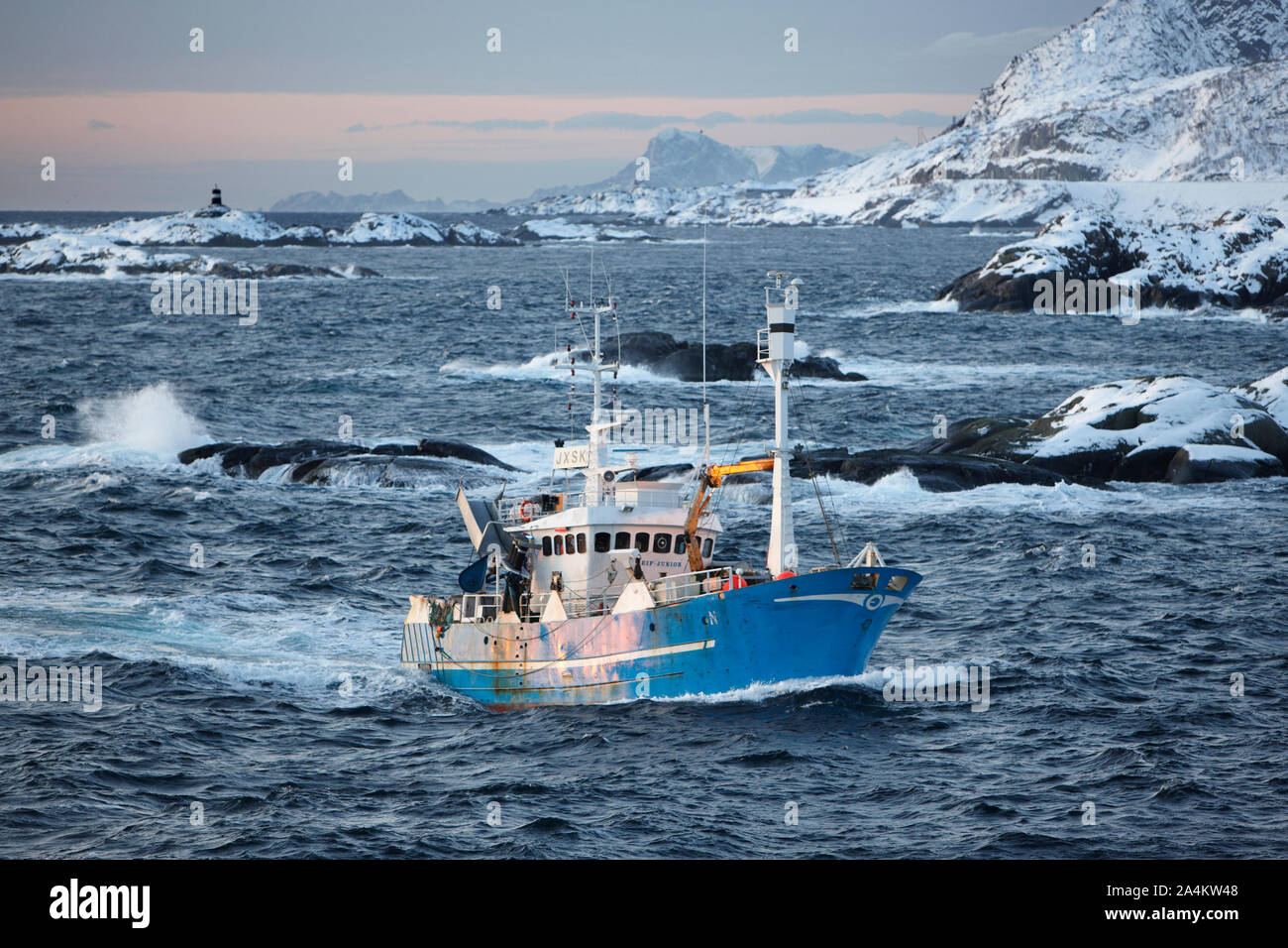 Moskenes village in Lofoten Stock Photo - Alamy