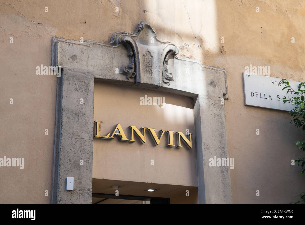 Milan, Italy – September 21, 2019: Lanvin store in Milan ...