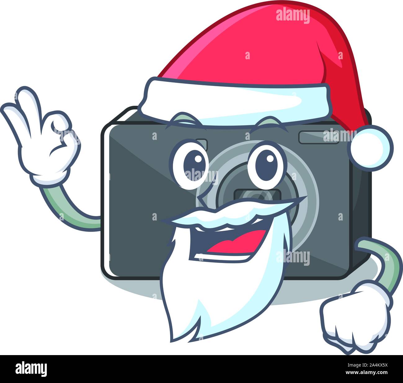 Santa digital camera on a cartoon table Stock Vector Image & Art - Alamy