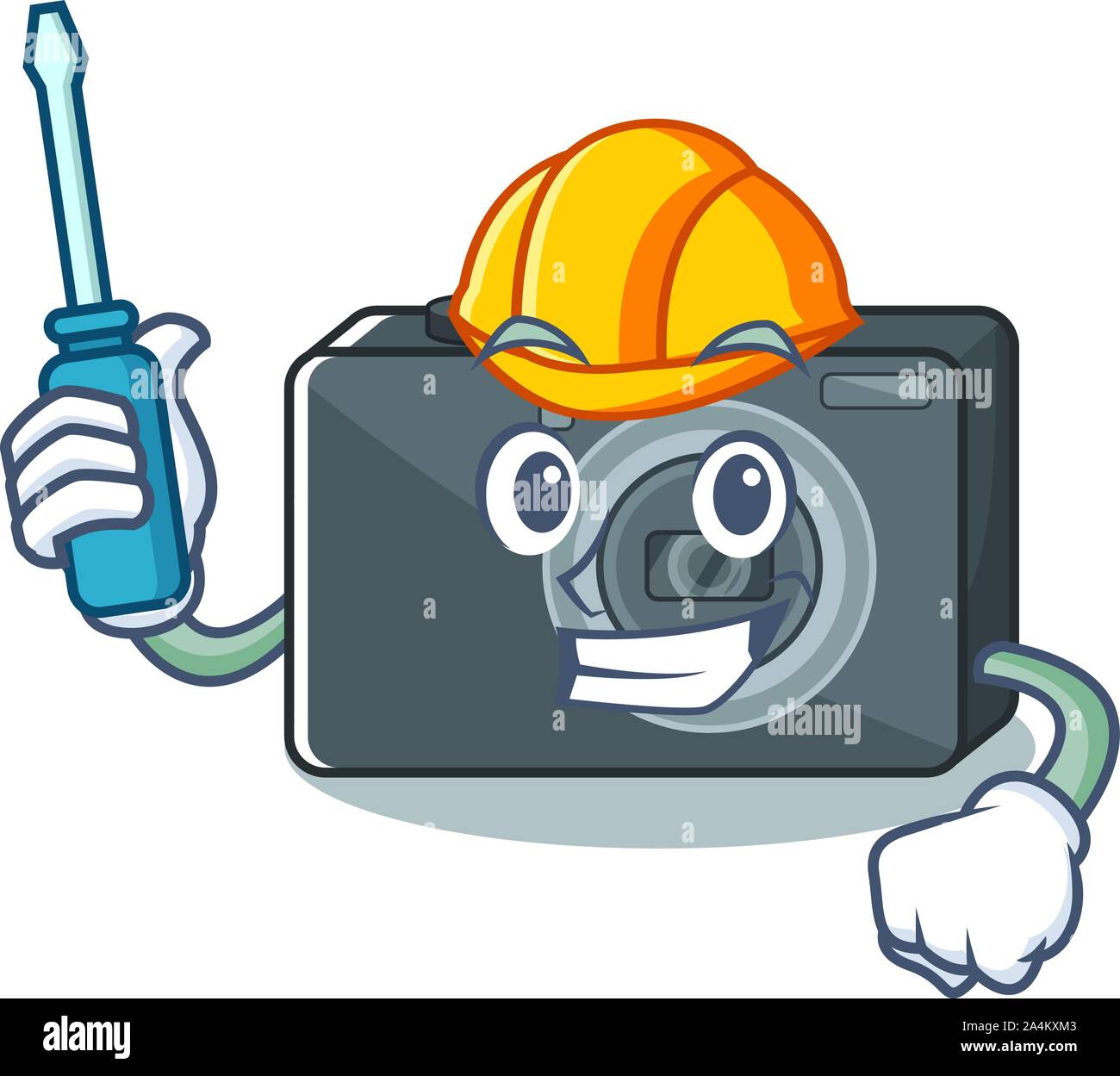 Automotive digital camera on a cartoon table Stock Vector Image & Art ...
