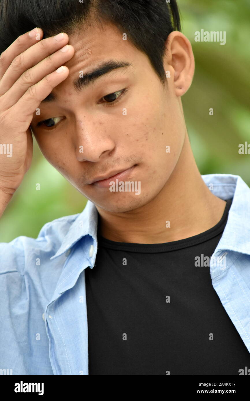 Depressed Male Person Stock Photo - Alamy