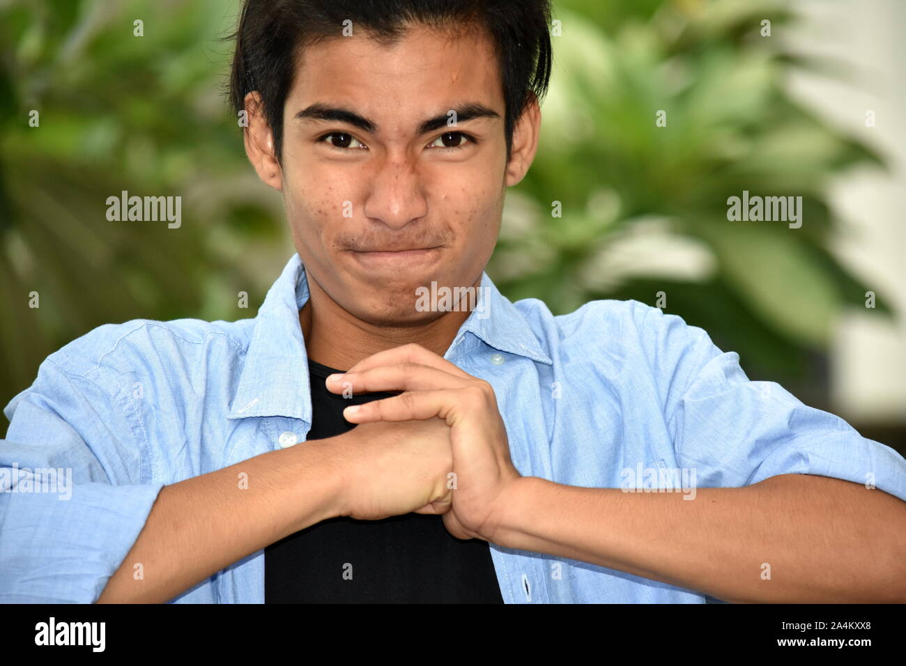 Mad Young Filipino Male Person Stock Photo - Alamy
