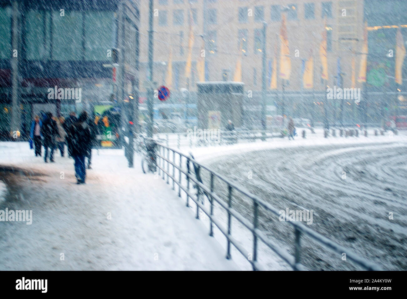 Oslo streets snow hi-res stock photography and images - Alamy