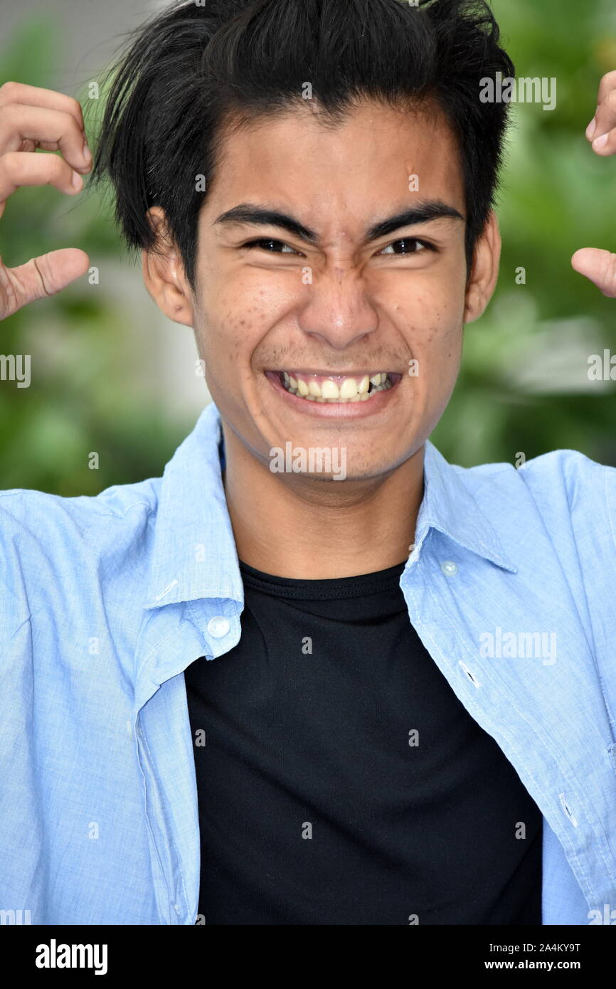 Mad Filipino Adult Male Stock Photo - Alamy