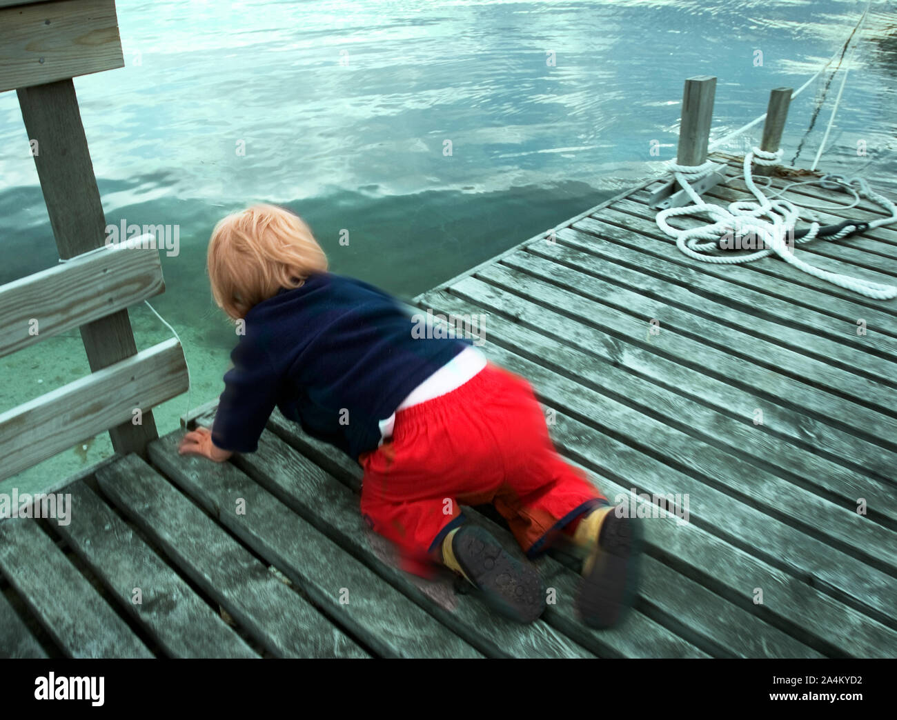 Child exploring - safety security Stock Photo - Alamy