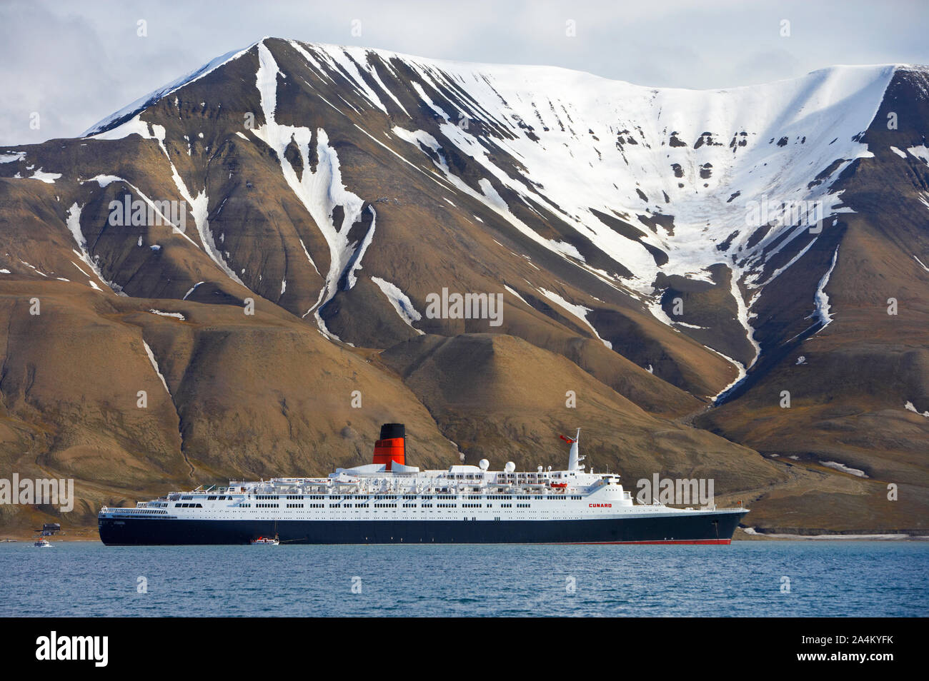Ship at Svalbard Stock Photo - Alamy
