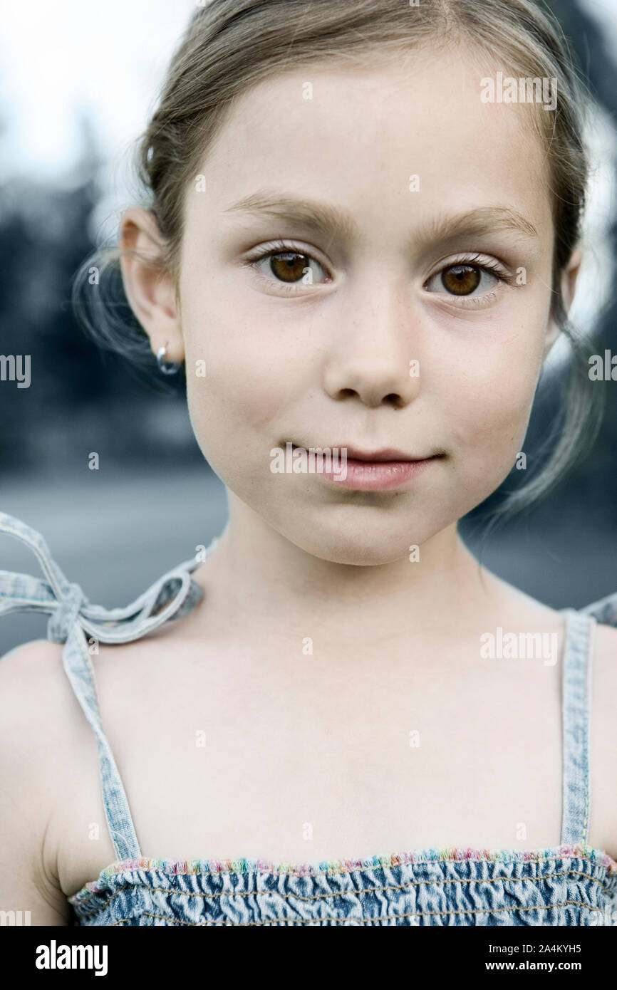 Smiling girl - portrait Stock Photo - Alamy