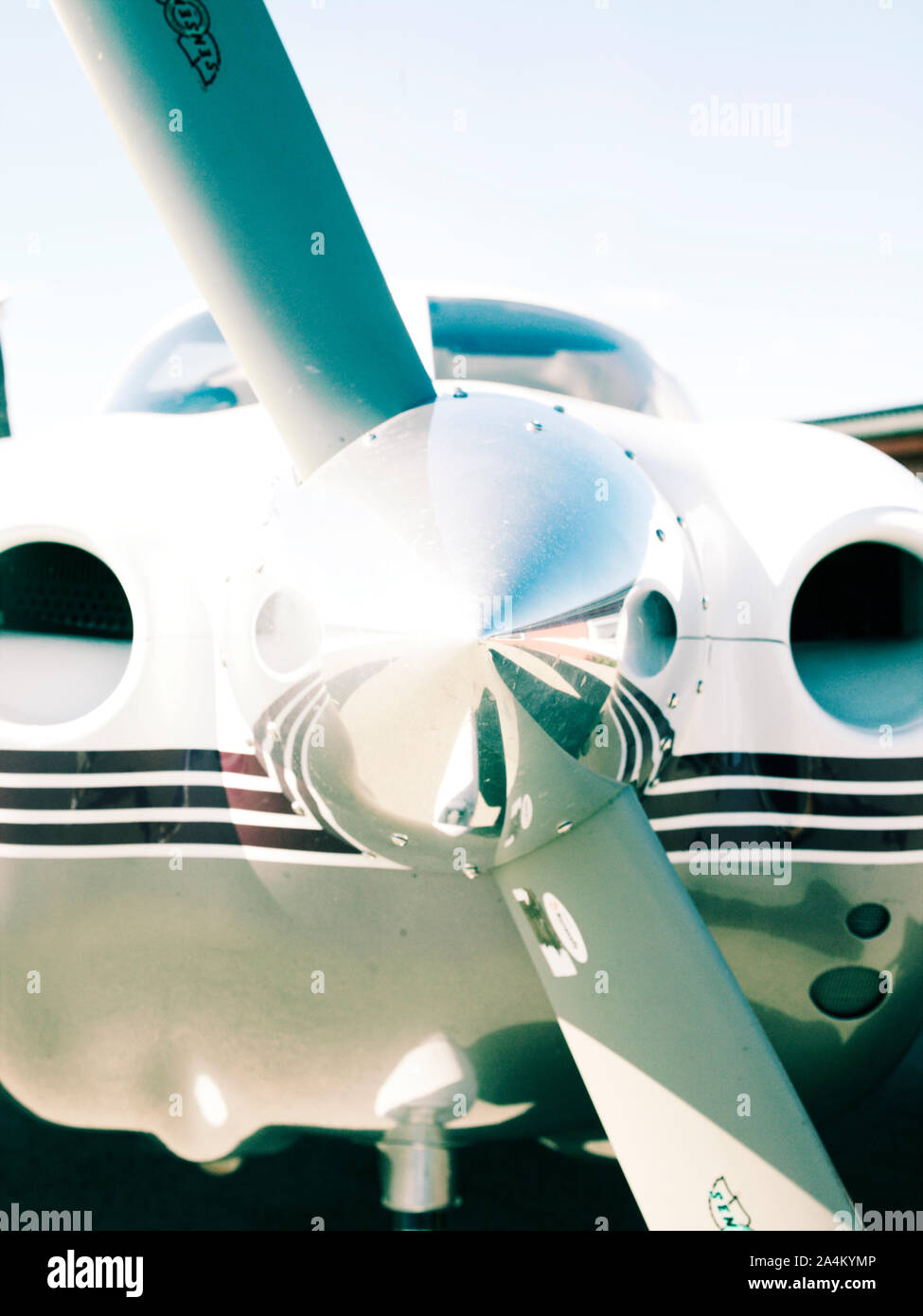 Vane of a propeller Stock Photo - Alamy