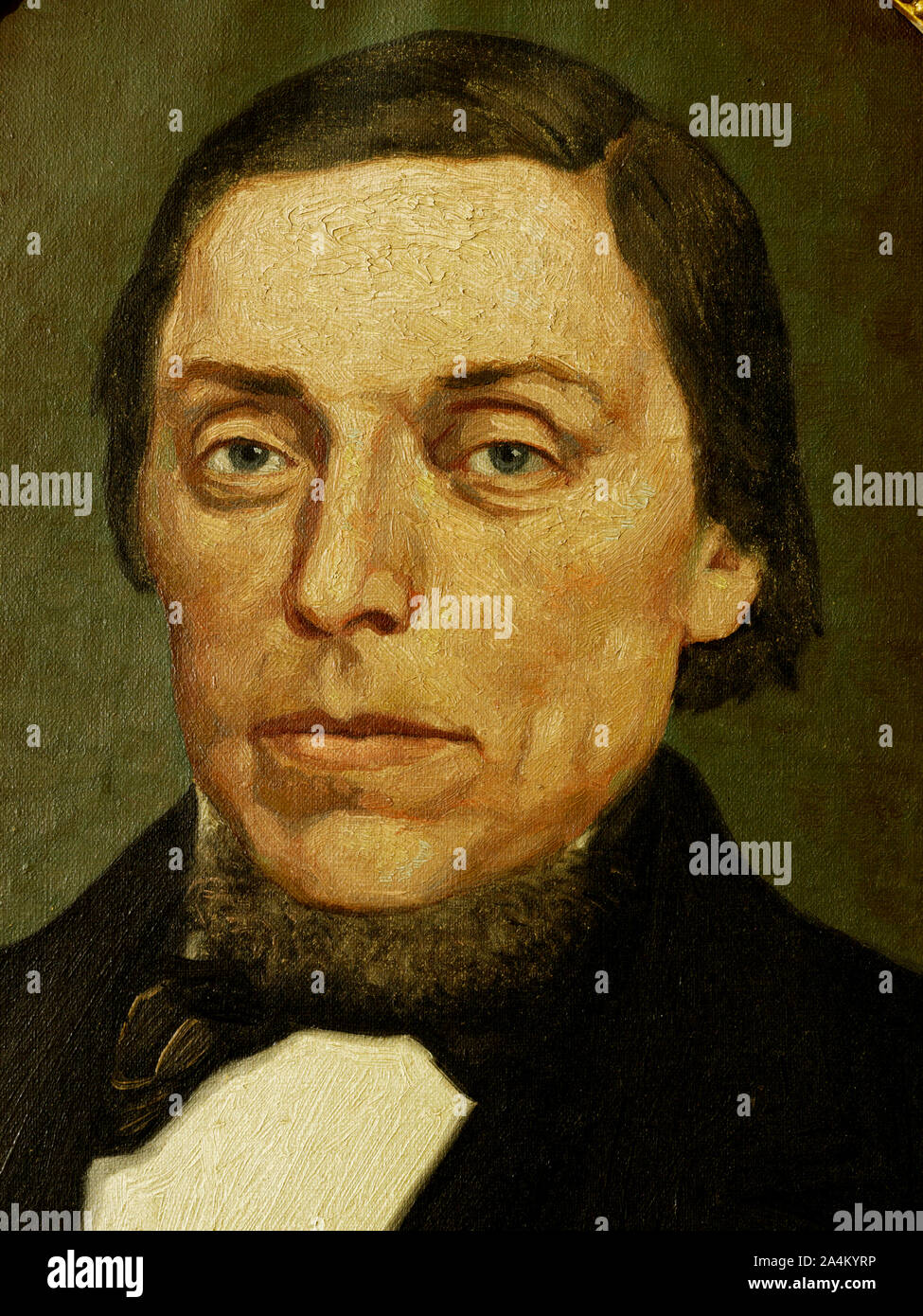 Painting. Portrait of man Stock Photo - Alamy