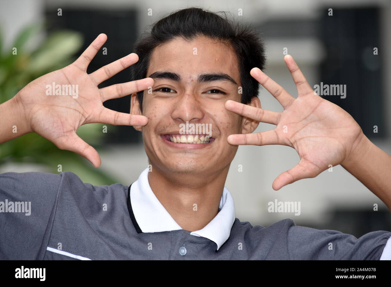 Young Filipino Male Portrait Stock Photo - Alamy