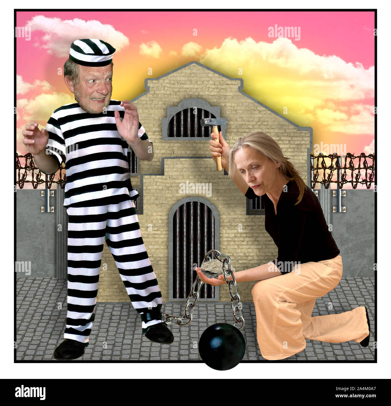 Concept/conceptual: escape - help - prisoner - saving angel - convict ...