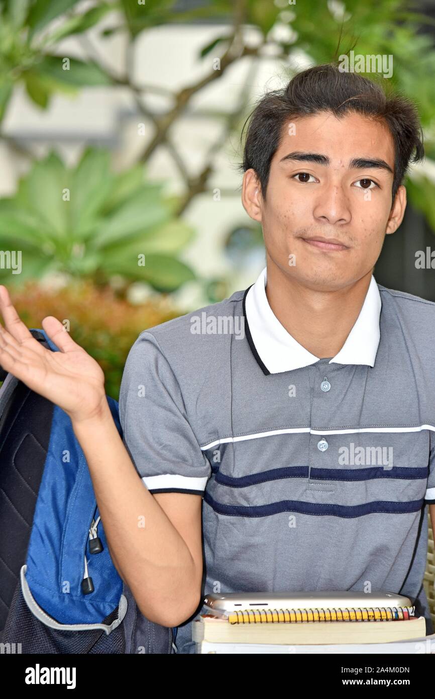 Boy Student Making A Decision Stock Photo - Alamy