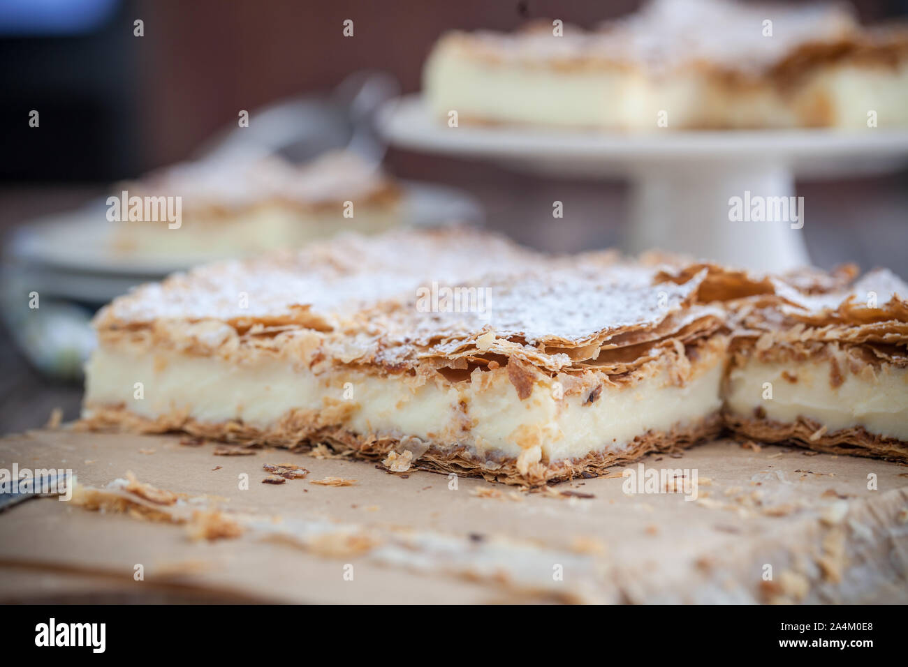 Kremowka cake hi-res stock photography and images - Alamy