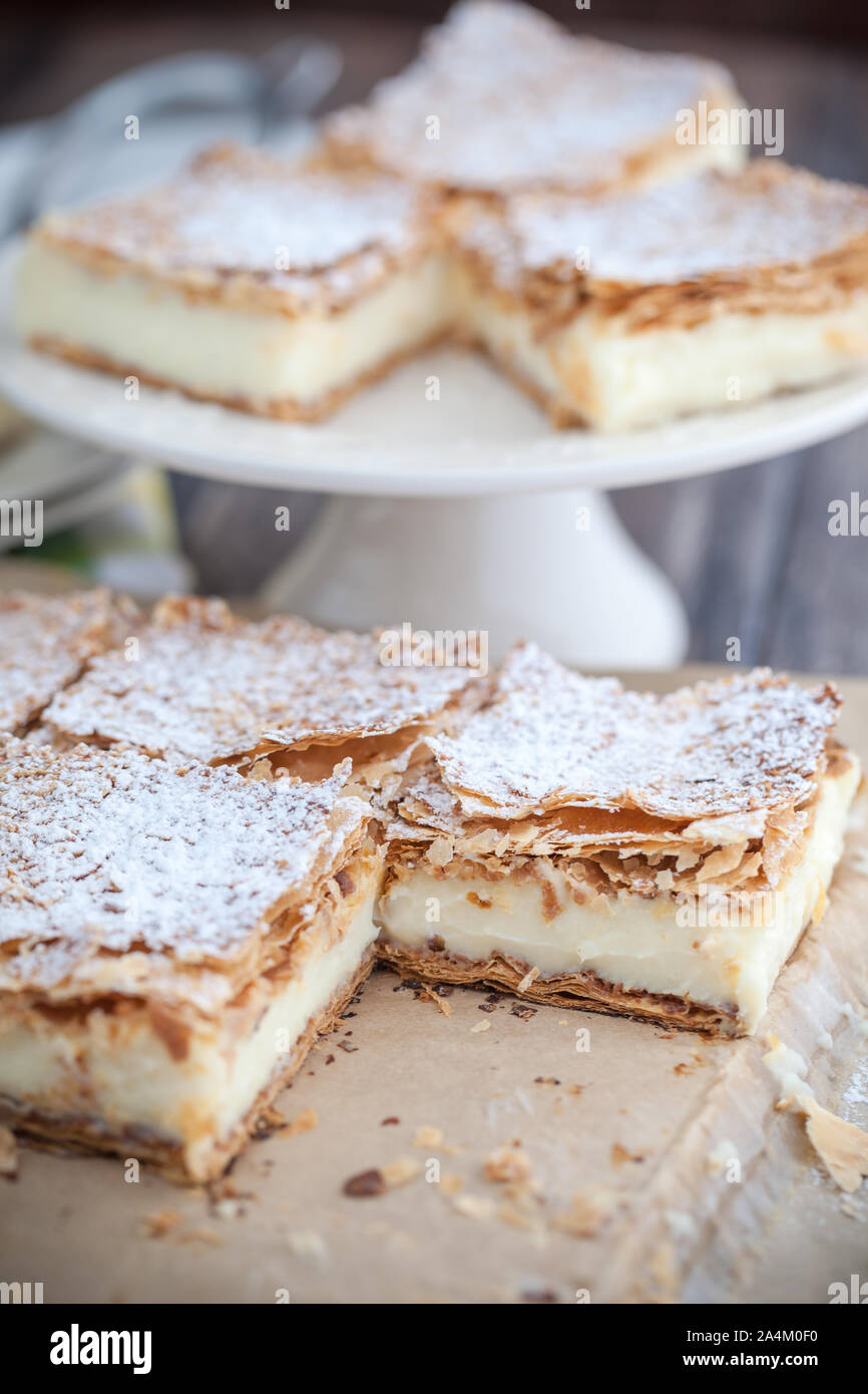 Kremowka cake hi-res stock photography and images - Alamy