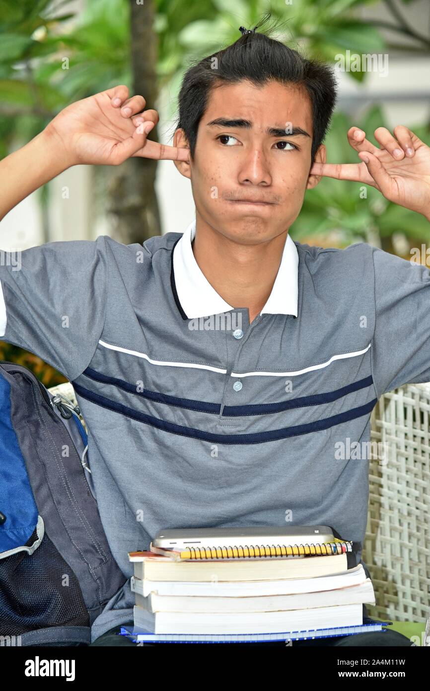 Quiet Boy Student Stock Photo - Alamy