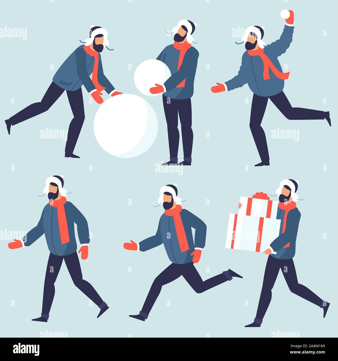 Winter holiday fun activities Stock Vector Images - Alamy