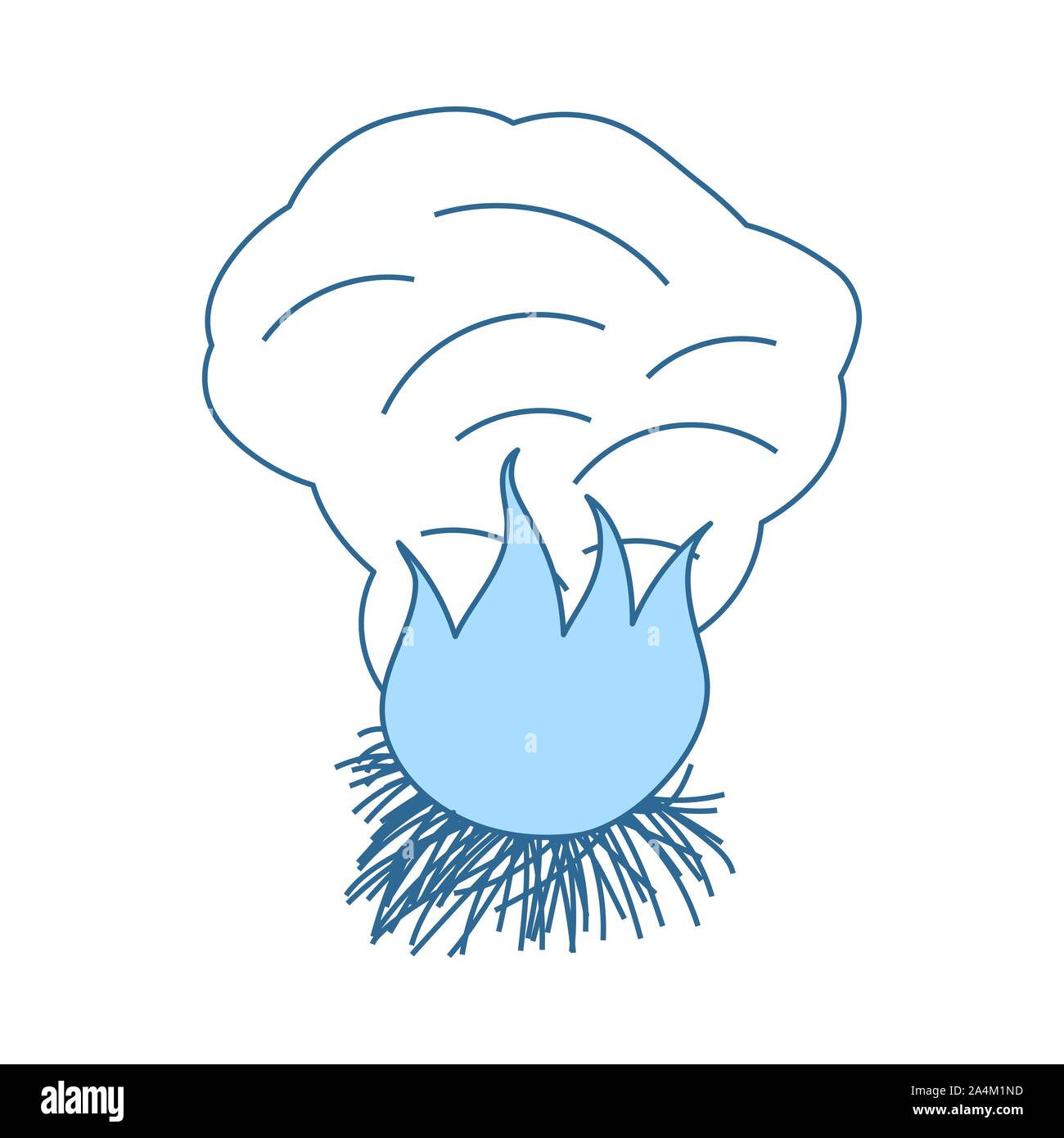 Burning bush icon vector vectors hi-res stock photography and images ...