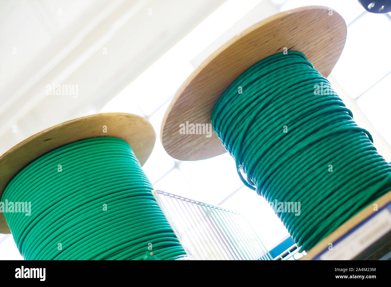 Cable drum/ cable drums Stock Photo - Alamy