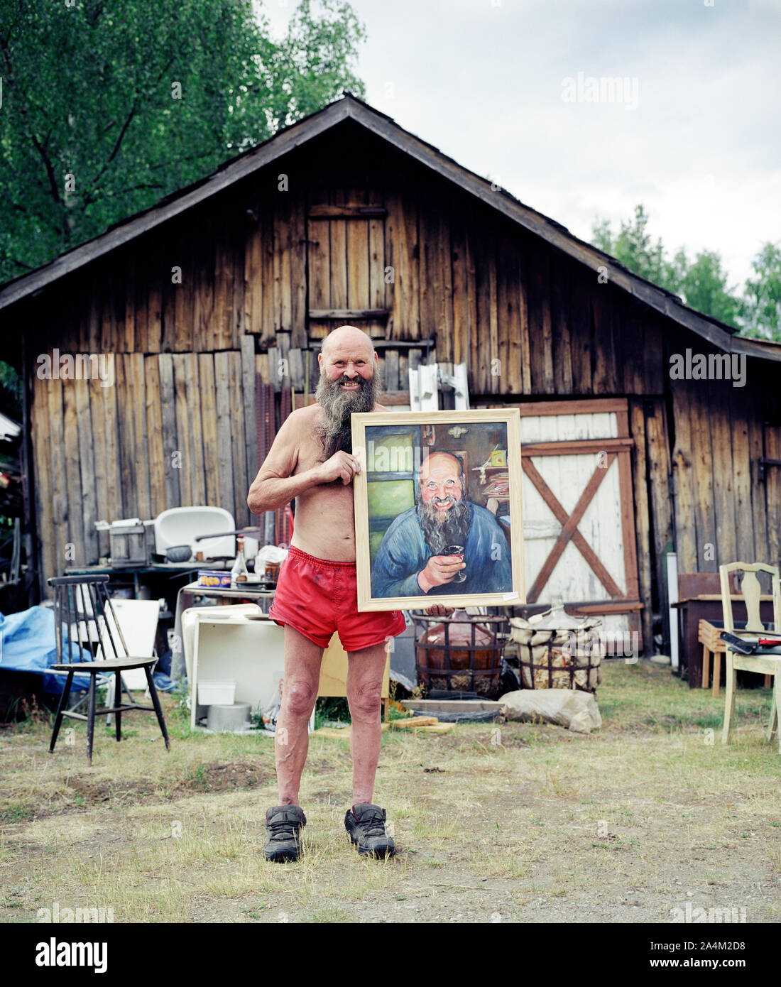 Humorous self portrait hi-res stock photography and images - Alamy