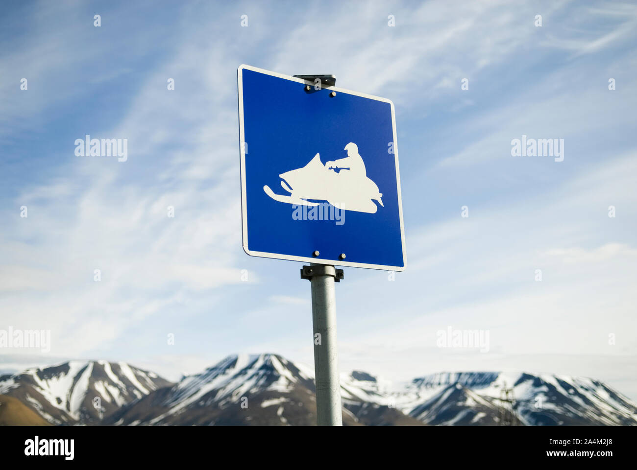 Snow sign, Longyearbyen, Svalbard / Spitsbergen Stock Photo - Alamy