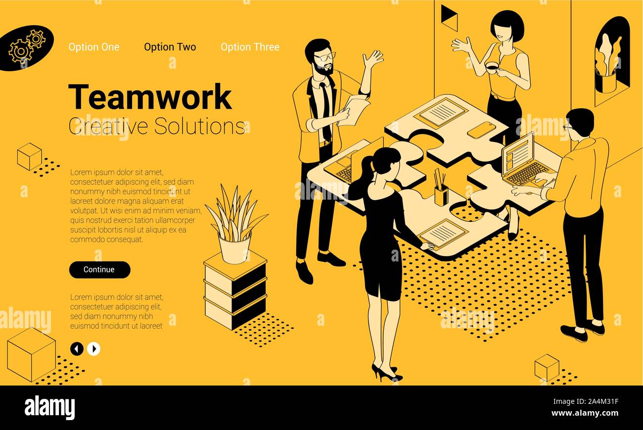 Jigsaw puzzle landing page hi-res stock photography and images - Alamy