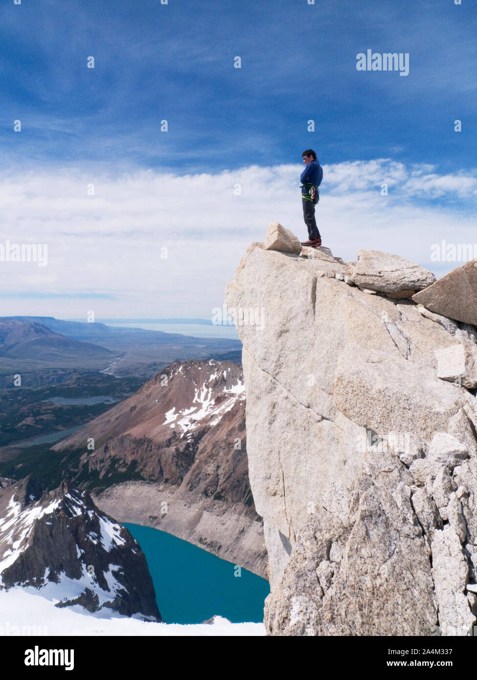 Standing On Top Of Mountain