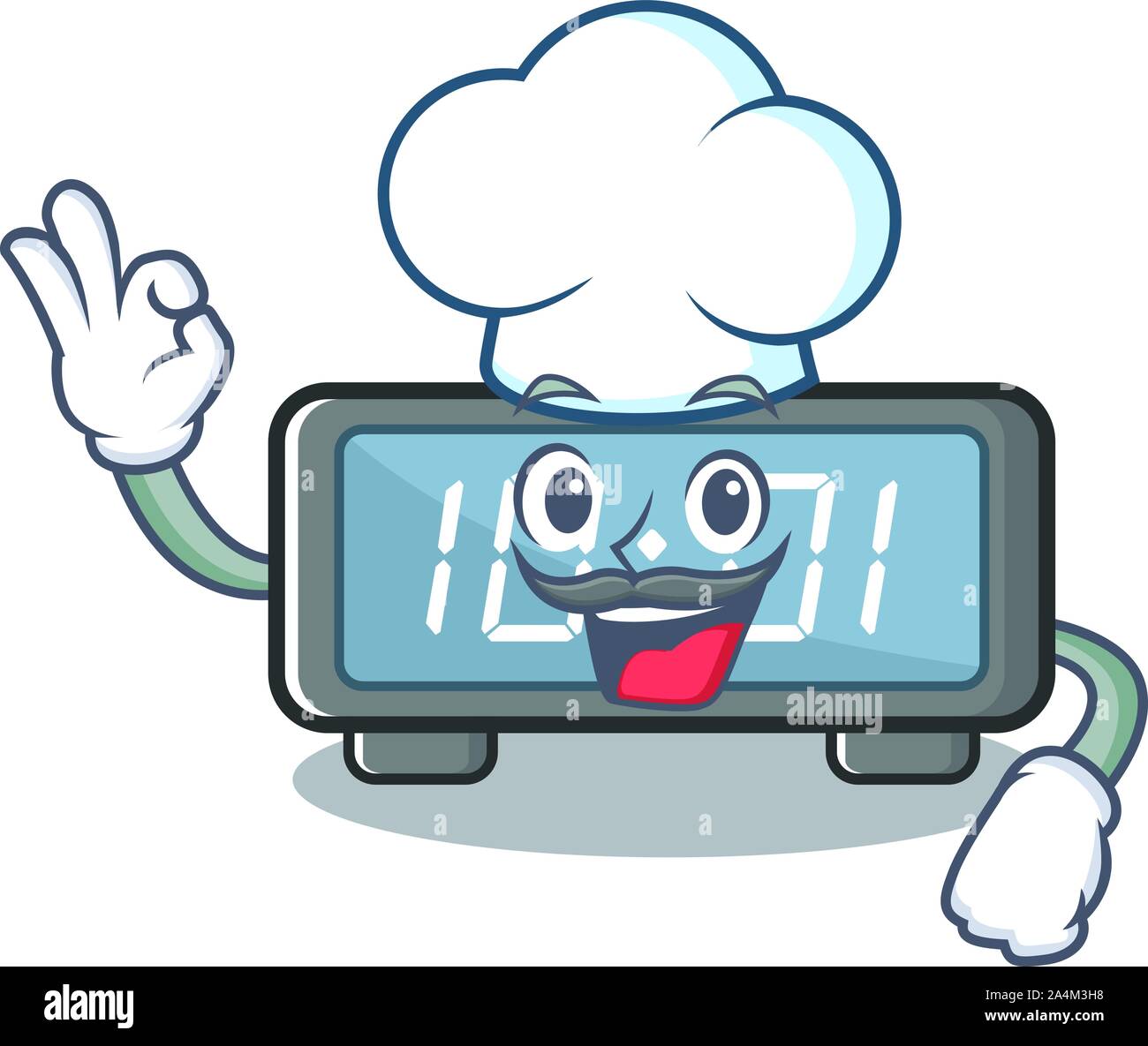 Kitchen wall clock Stock Vector Images - Alamy