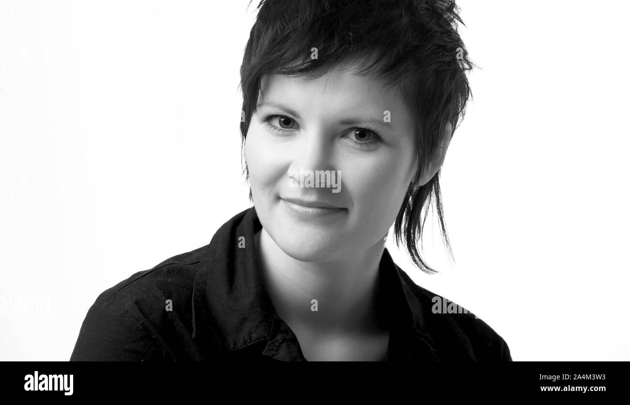 Portrait woman people women portraits portrait black and white hi-res ...