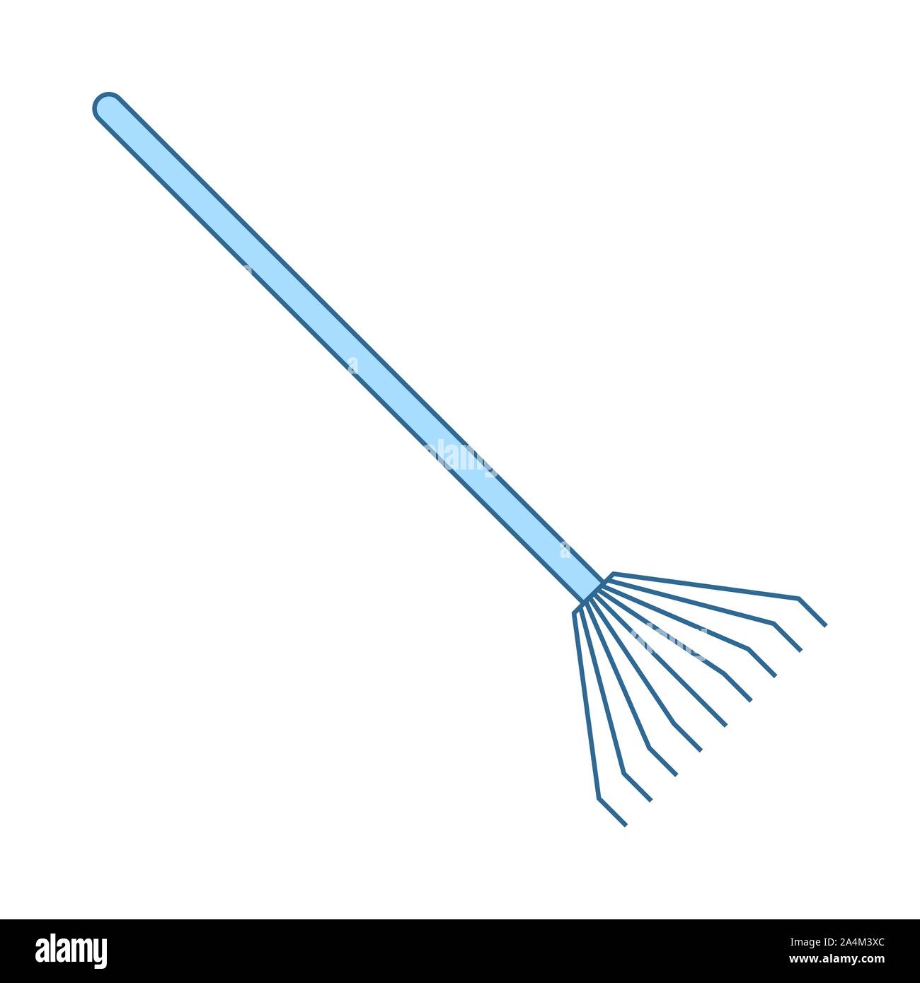 Blue and white rake Stock Vector Images - Alamy