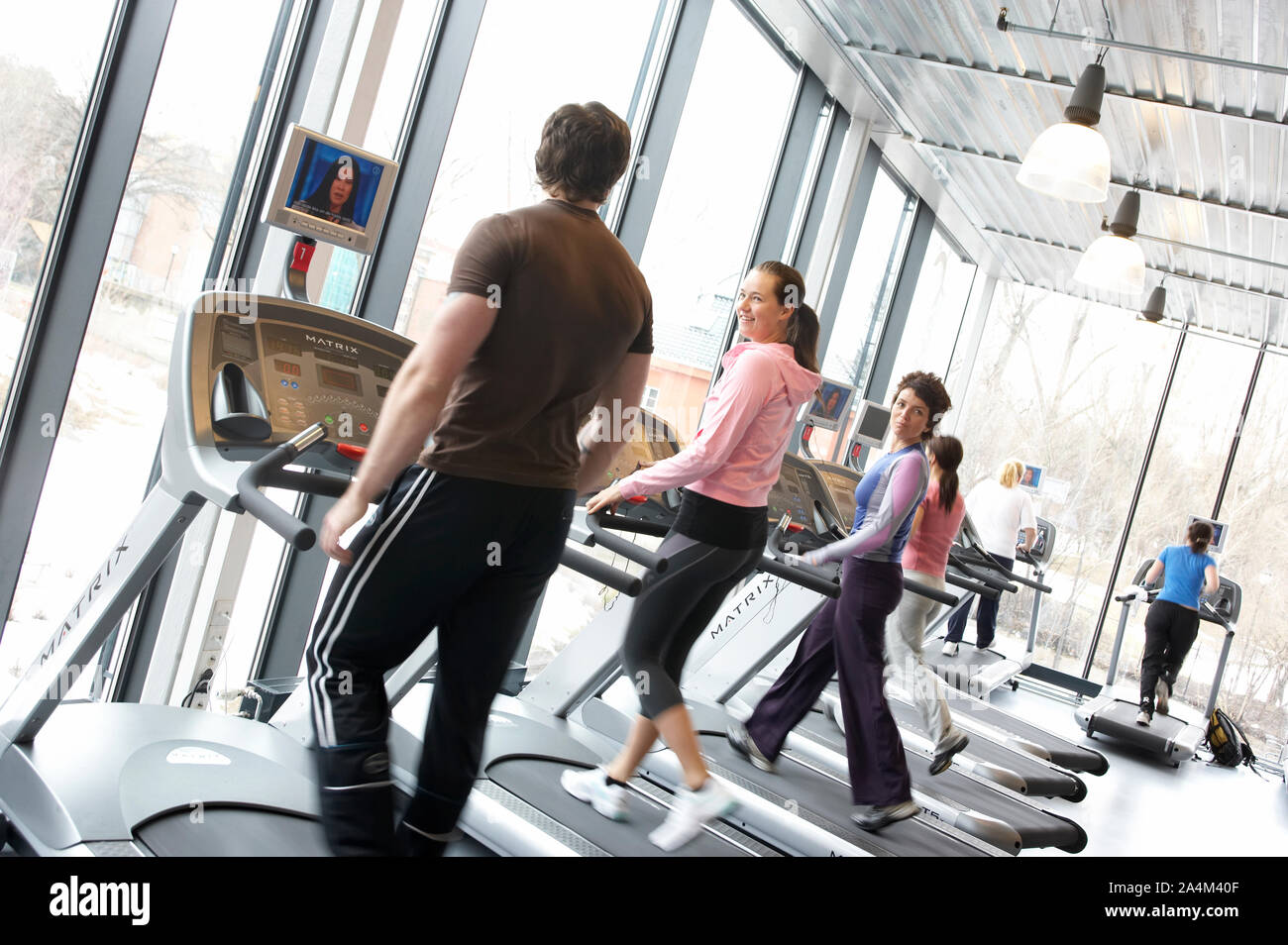 Gyms treadmill hi-res stock photography and images - Alamy