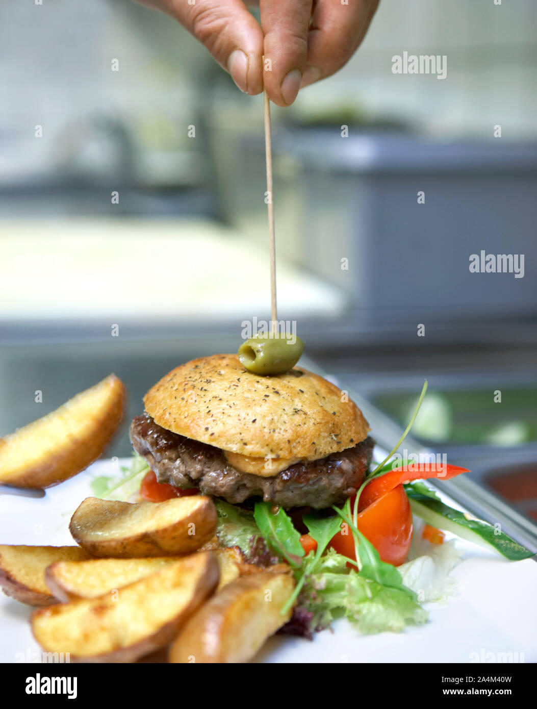 Cooking in restaurant Stock Photo - Alamy