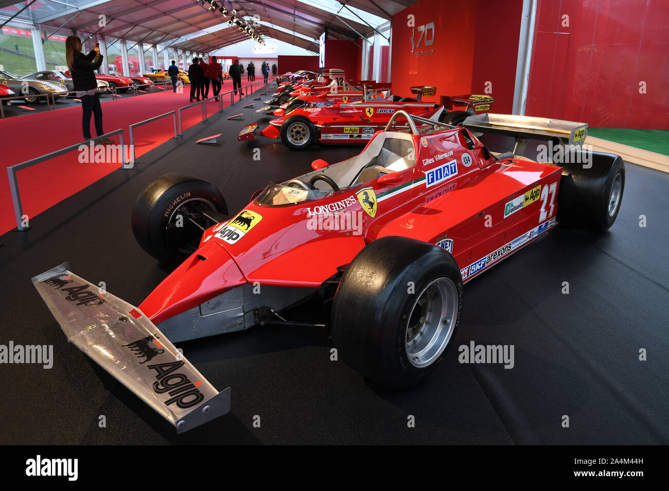 MUGELLO, IT, October, 2017: Ferrari F1 126 CK 1981 of Gilles Villeneuve ...