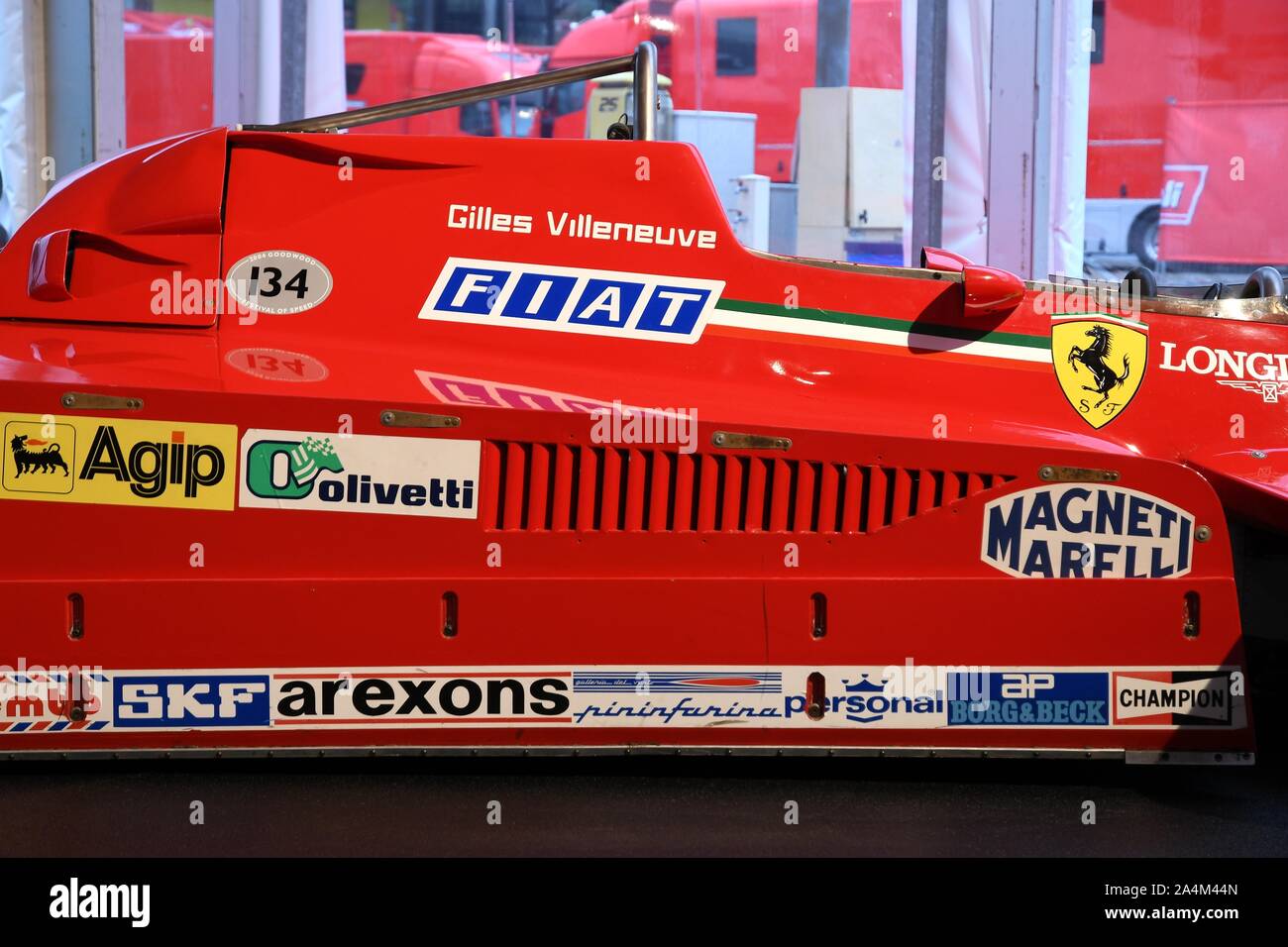 MUGELLO, IT, October, 2017: Ferrari F1 126 CK 1981 of Gilles Villeneuve ...