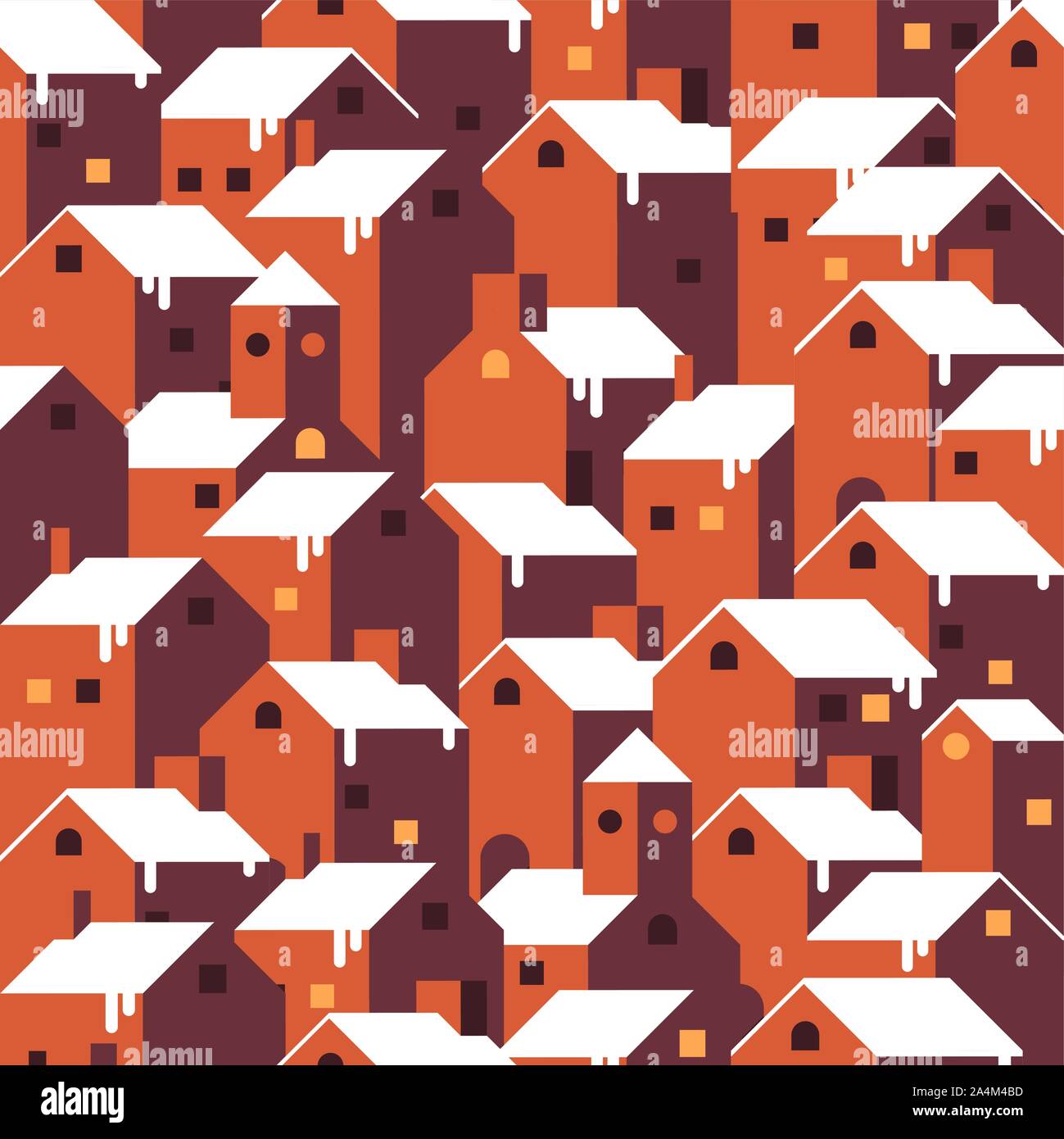 Seamless christmas winter pattern Stock Vector Images - Alamy