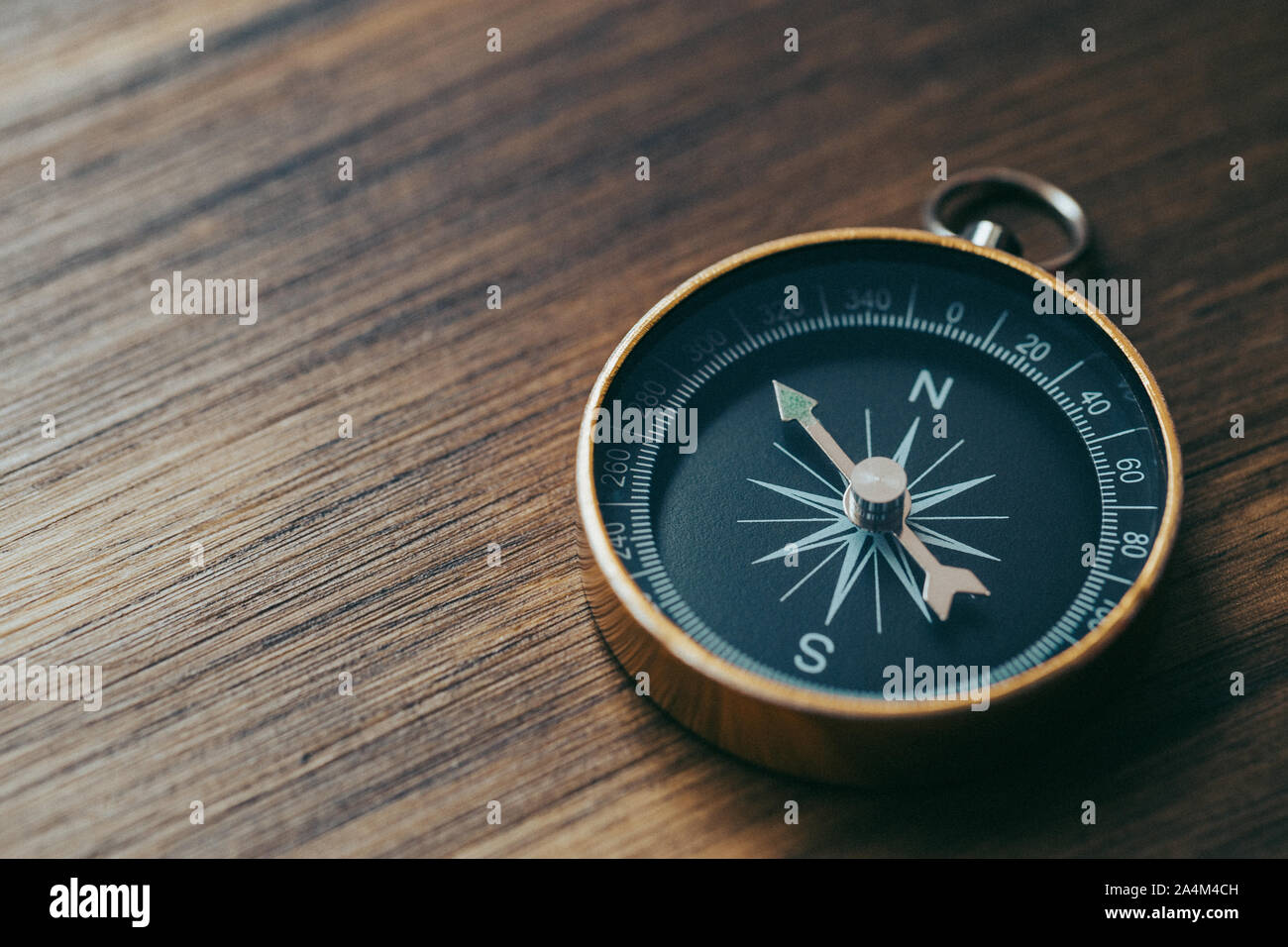 Antique wooden navigational compass hi-res stock photography and images ...
