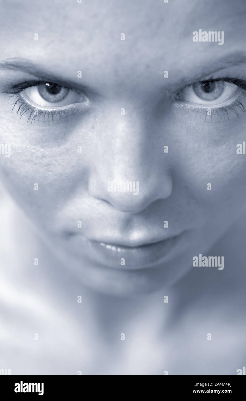 Serious girl - portrait Stock Photo - Alamy