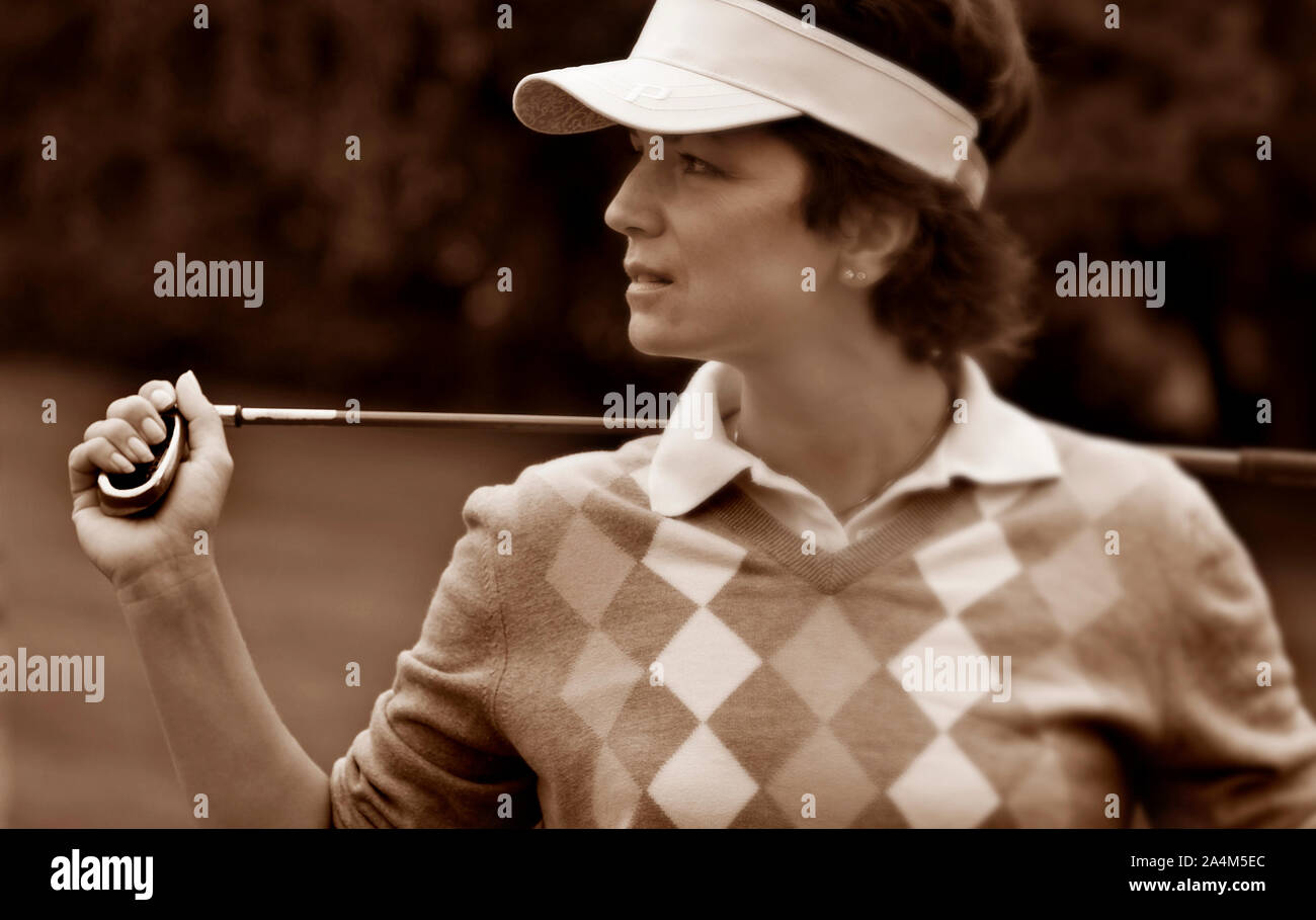 Black and white golf hi-res stock photography and images - Alamy