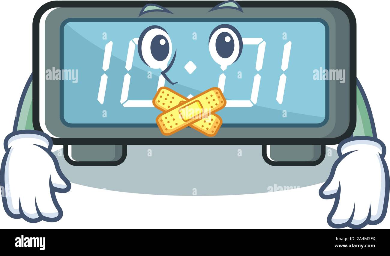 Silent digital clock on a cartoon chair Stock Vector Image & Art - Alamy