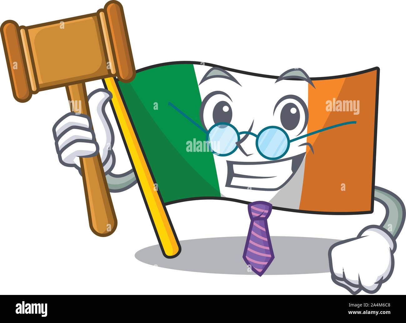 Judge flag ireland mascot the character shape Stock Vector Image & Art ...