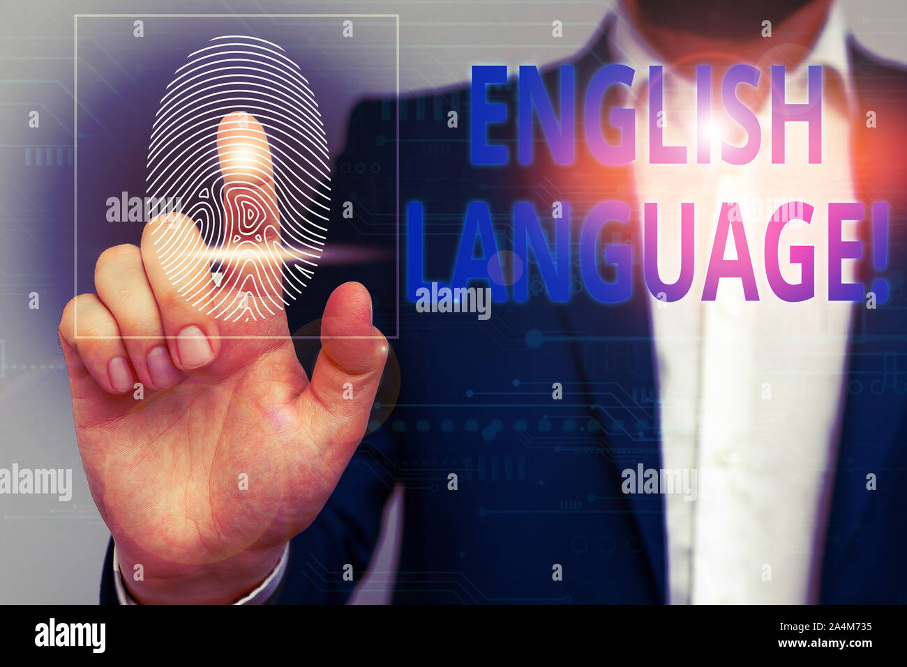 Text sign showing English Language. Business photo showcasing third ...